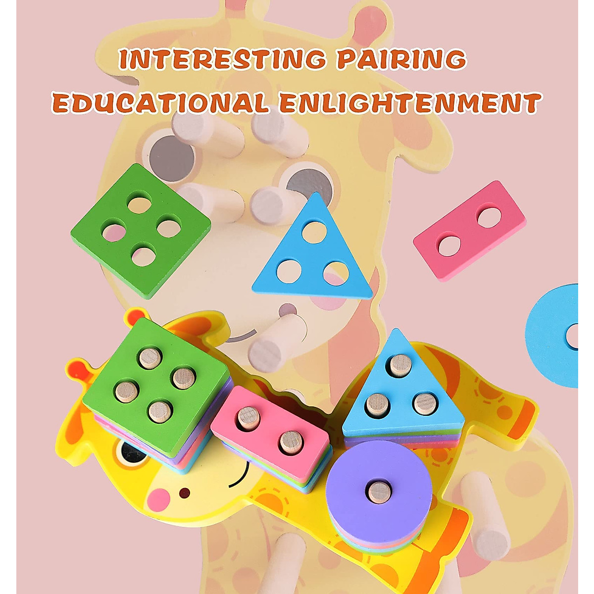 POLKRANE Busy Board with LED Light,Montessori Toys with Toggle Switch,Travel Toys and Wooden Toy for Educational Toddler Activities for 1 2 3 4 Year Old Boys & Girls (Polkrane Pad)