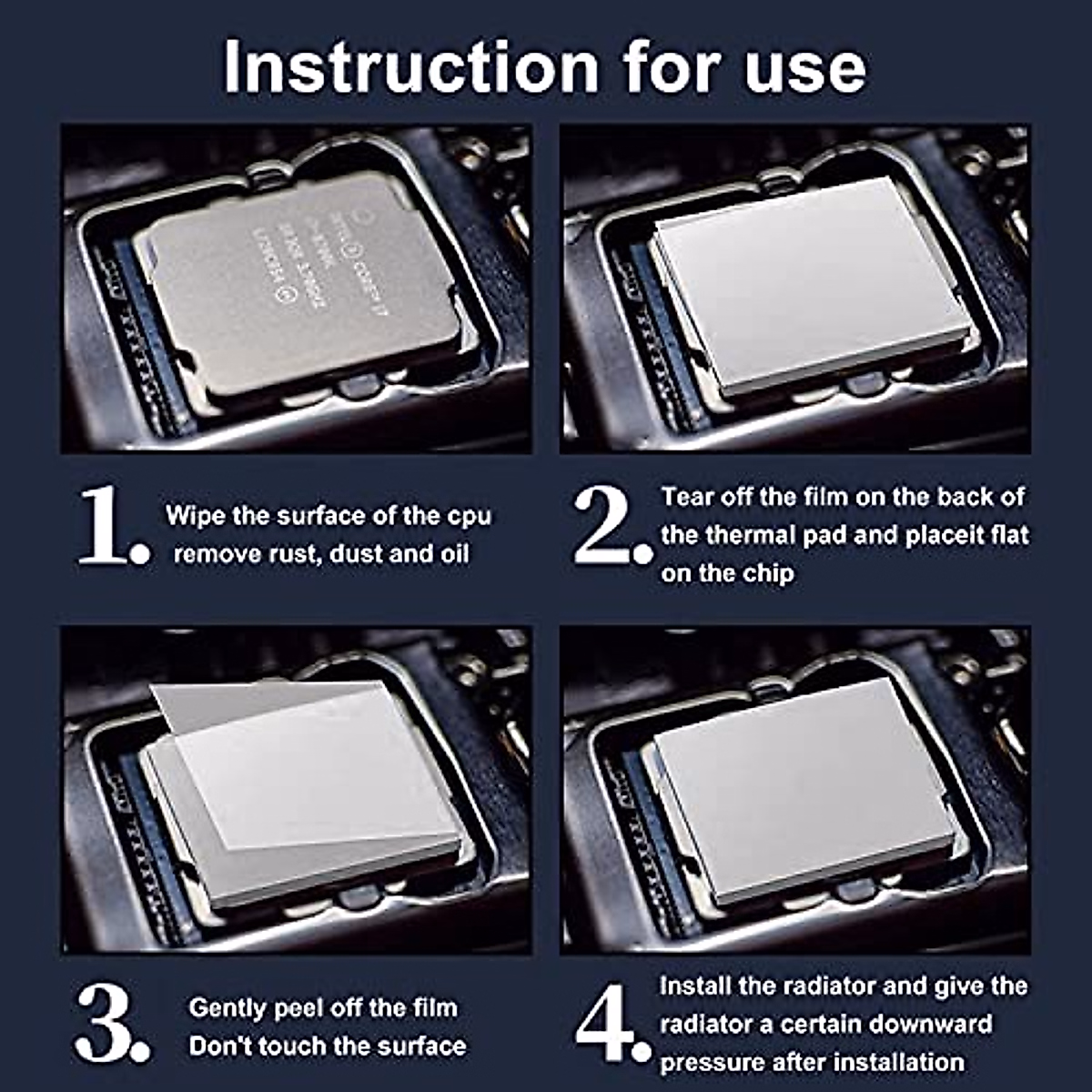 Thermal Pad 12.8 W/mK, 120x120x1.0mm, Non Conductive Heat Resistance,Extreme Odyssey Silicone Thermal Pads for PC Laptop Heatsink/GPU/CPU/LED/SSD/PS4 Cooler (1.0mm)