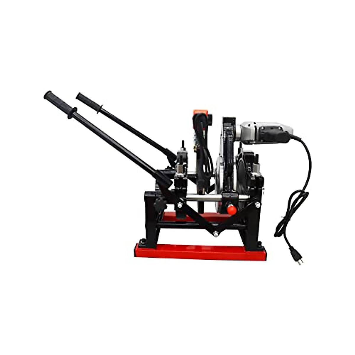 INTBUYING Pipe Fusion Welder Pipe Welding Machine PP PE PB PVDF Butt Fushion Welding Machine Tube Butt Fusion Equipment Double Clamps Hand-push Type 110V 2.48-7.87”(63-200MM)