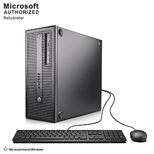 HP EliteDesk 800 G2 6th Gen Tower Business Desktop Computer, Intel Core i5 6500 up to 3.6GHz, 16G DDR4, 120G SSD + 2T, WiFi, USB 3.0, VGA, DP, Win 10 Pro 64-Bit Supports EN/ES/FR(CI5)(Renewed)