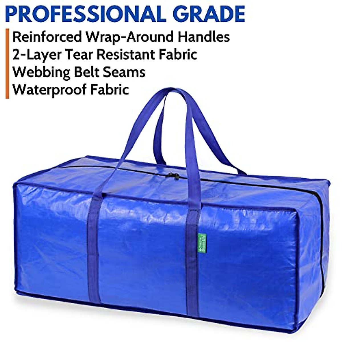 Creative Green Life Premium Quality Tote Bag Bundle (7-Bags) – Includes 3 Reusable Box Bags and 4 Moving Bags