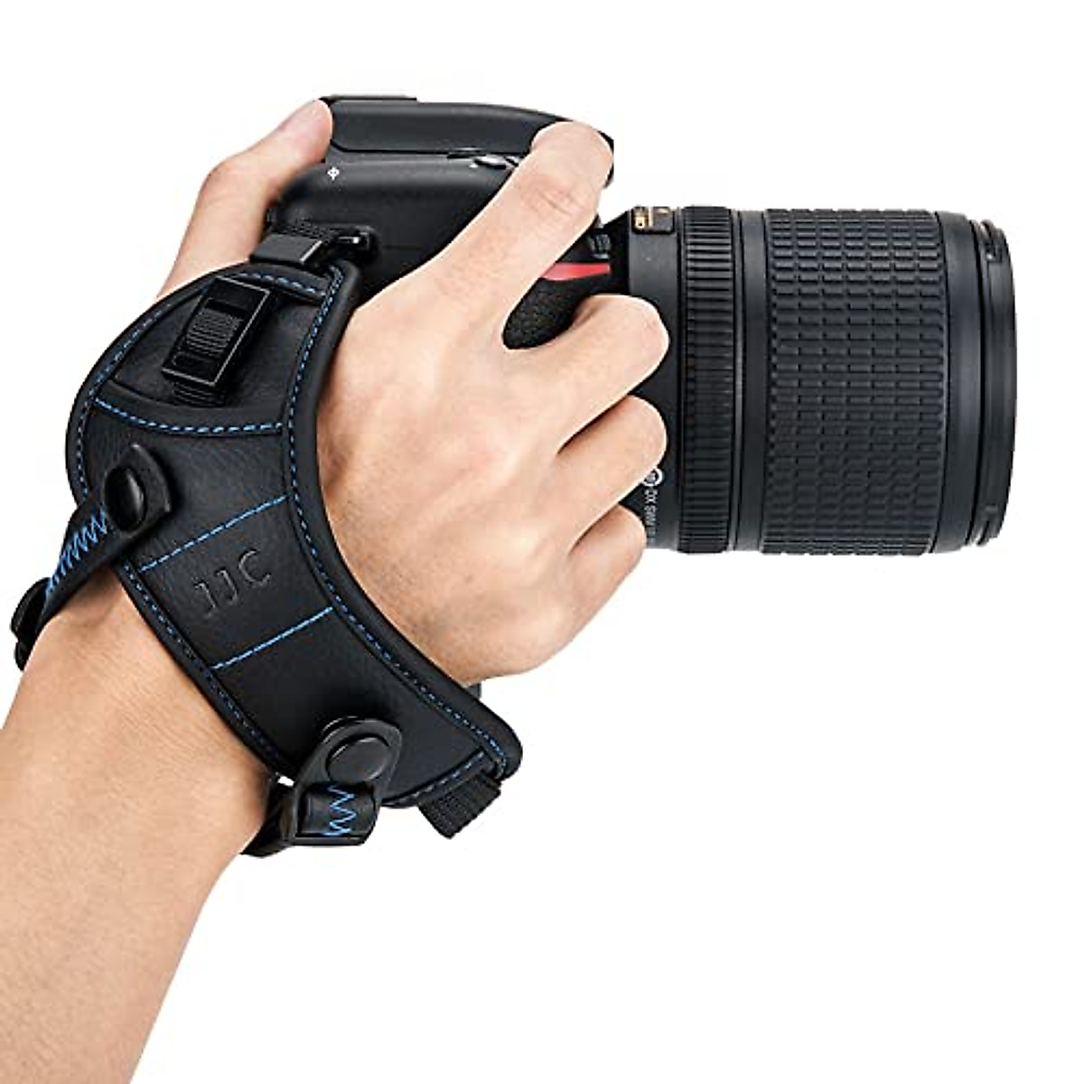 JJC Deluxe DSLR Camera Hand Strap with Quick Release Plate for Canon EOS 90D 80D 70D 77D 60D 6D Mark II 7D Mark II 5D Mark IV III 5Ds R 1Dx Mark II EOS Rebel T8i T7i T6i T5i T7 T6 SL3 SL2 & More DSLR