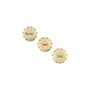 Fender Stratocaster Knob Acessory Set - Aged White - Left Hand