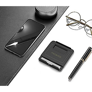 MoKo Phone/Tablet Stand, Foldable Tablet Holder Compatible with iPhone 13 Pro Max/13 Pro/13, iPhone 12/12 pro Max/11/Xs Max, iPad Pro 11, iPad Air 4/Mini 6 2021, iPad 9th 10.2", Black
