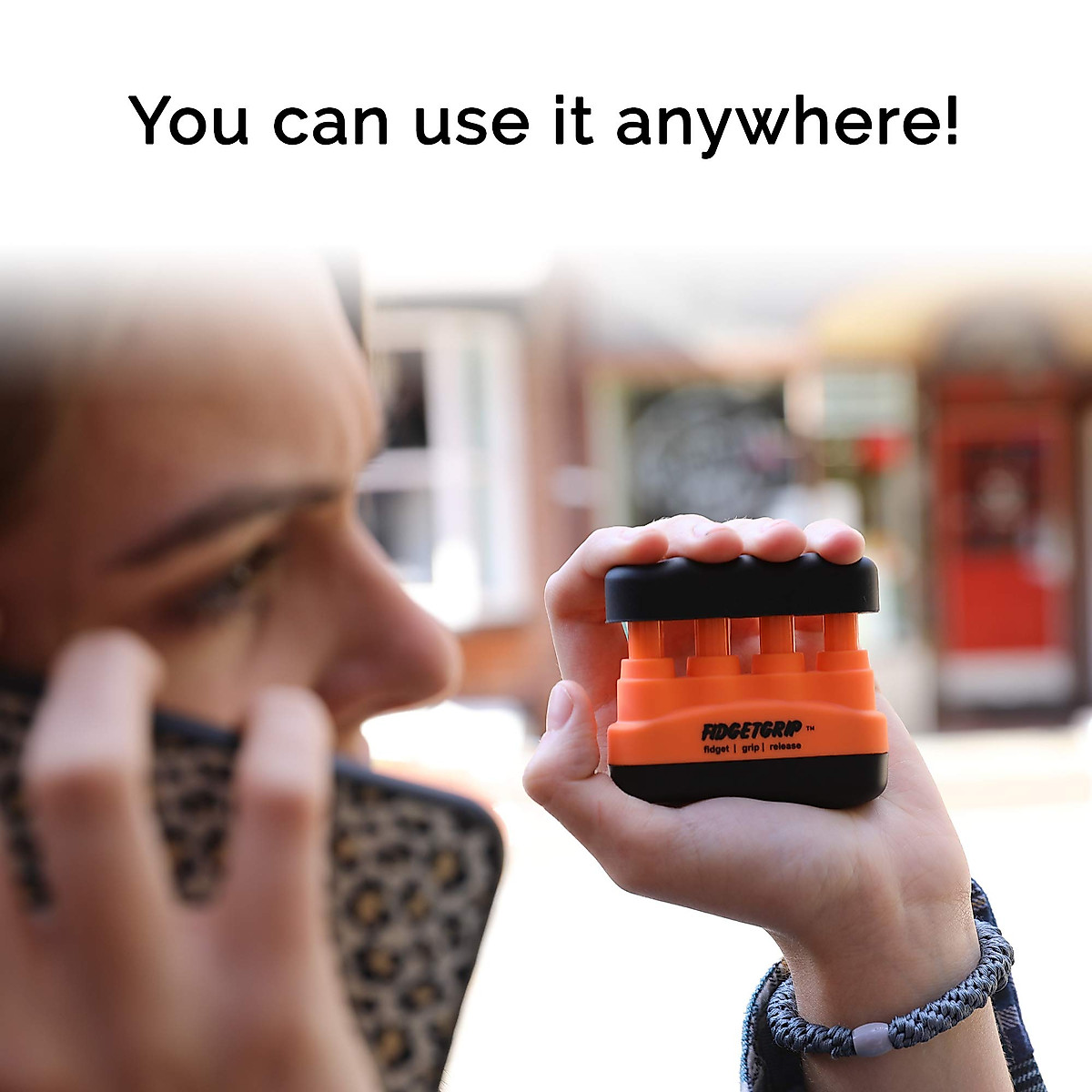 FidgetGrip - Stress Relief Device for Kids and Teens with Anger or Stress | Calm Your Child with Every Squeeze | Boosts Focus and Reduces Anxiety | Reliable, Squeeze Device for Effective Stress Relief