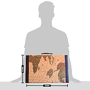 Yglis 18" Large Backgammon Sets for Adults - Premium Faux Leather Case, Quality Felt Interior, Covered Hinges, Strategy & Instruction Guide