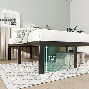 Novilla Full Size Bed Frame, 14 Inch Metal Platform Bed Frame Full Size with Storage Space Under Bed, Heavy Duty Steel Slat Support, Easy Assembly, No Box Spring Needed