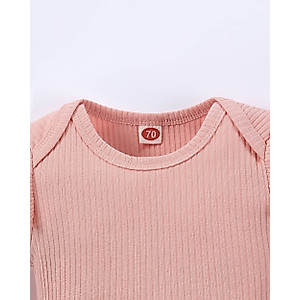 Newborn Infant Baby Girl Clothes 3PCS Camo Outfits Long Sleeve Cotton Romper Cute Baby Clothes For Girl Camouflage Pants Baby Girl Clothes 0 3 Months Spring Pink