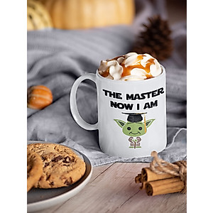 Suchmugs Masters Degree Graduation Gifts, Masters Graduation Gifts For Him, Masters Mug, College Graduation Gifts For Him, The Master Now I Am, MBA Mug, Masters Degree Graduation Gifts For Her