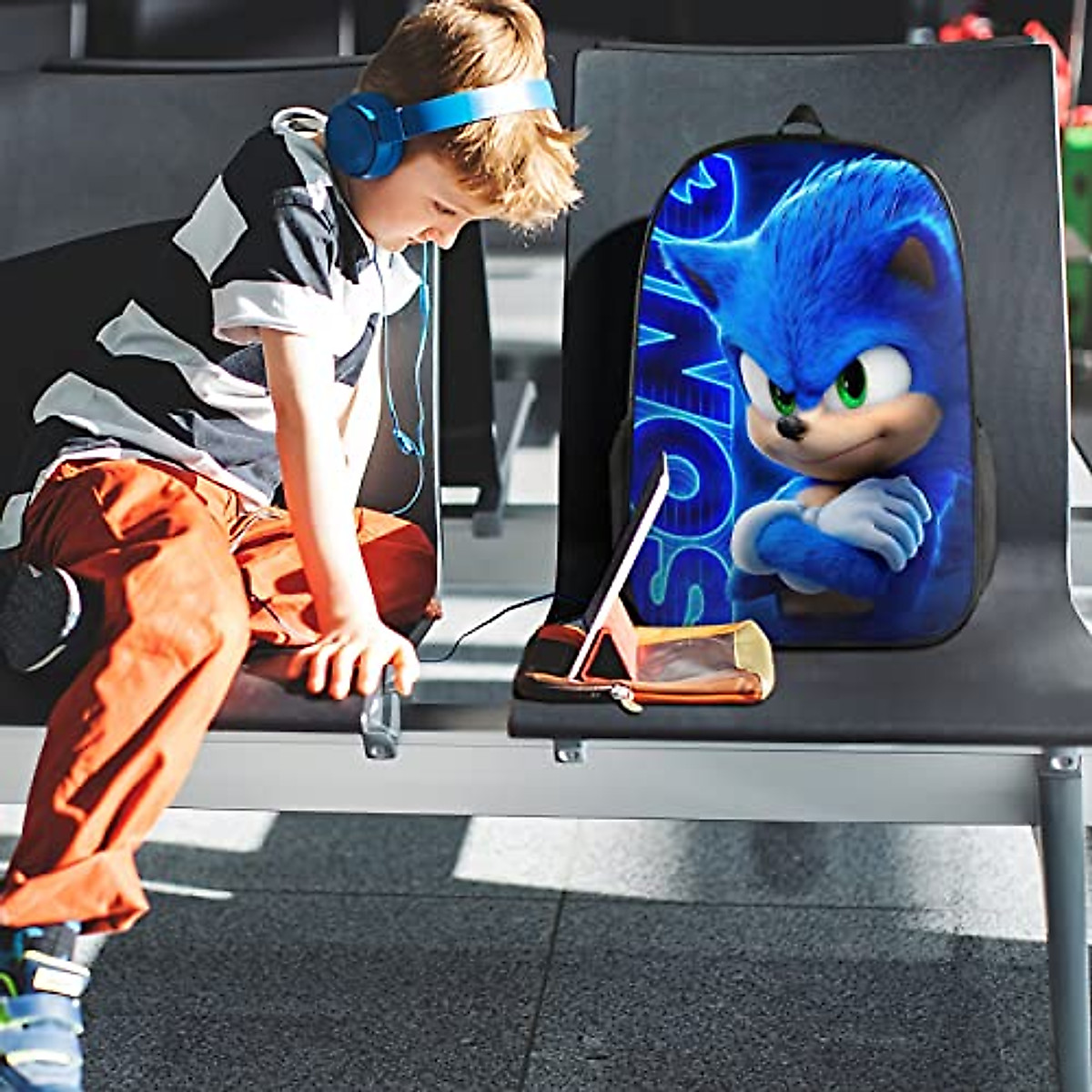 Backpack Kids Backpack 3d Print Cartoon Anime Backpacks Teenagers Backpack Boys And Girls Backpack, Black2, One Size