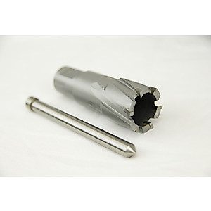 BLUEROCK 6 Piece Set 1-3/8" Depth Tungsten Carbide Tip (TCT) Annular Cutter Bits for Magnetic Drill