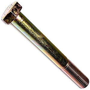 Hard-to-Find Fastener 014973382001 Grade 8 Hex Cap Screws 5, 1-8 x 8, Piece-3 , yellow