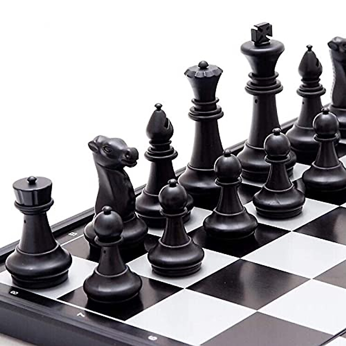 Multipurpose Go Magnetic Travel Chess Set with Folding Chess Board Educational Toys for Kids and Adults (12.6")