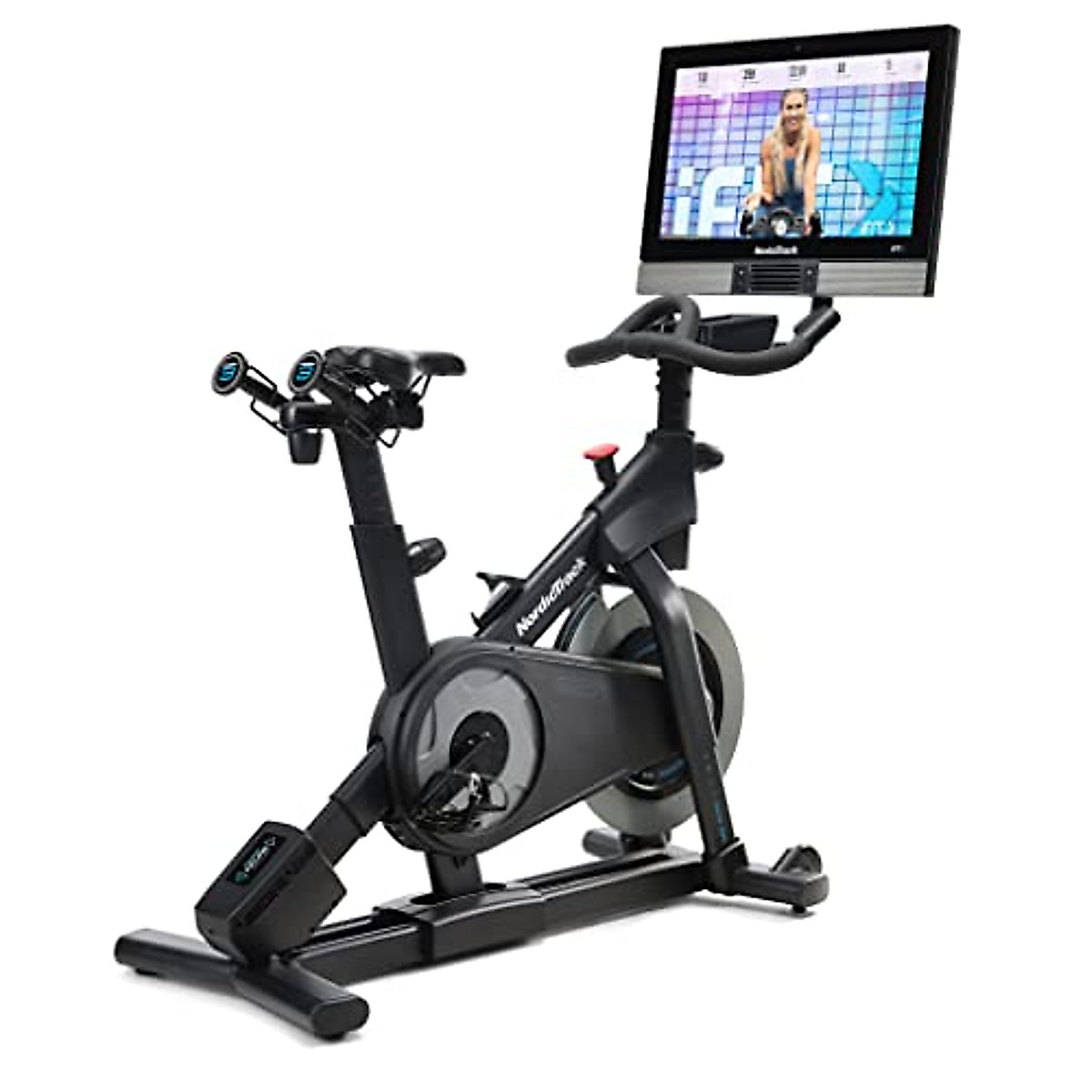 NordicTrack Commercial S27i Studio Cycle with 27” HD Touchscreen for Interactive Studio & Global Workouts, 30-Day iFIT Family Membership Included