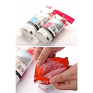 Wuyue Hua 13GAL Drawstring Bin Liner Refuse Sacks Waste Garbage Rubbish Bags White 49.2L 61X71.1CM 18counts