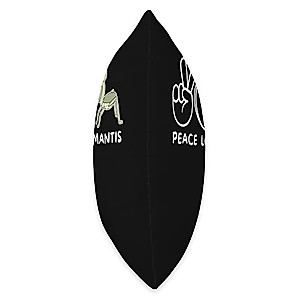 Peace, Love And Mantis Retro Mantis Lover Throw Pillow, 16x16, Multicolor