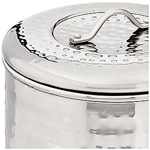 Old Dutch 4 Piece Hammered Black Pearl Canister Set