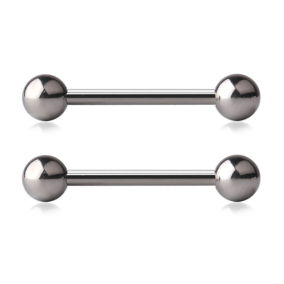 Ruifan Nipple Shield Rings Dangle Tortoise & Nipple Barbell Bar Retainer 316L Surgical Steel Body Piercing 14G 4PCS