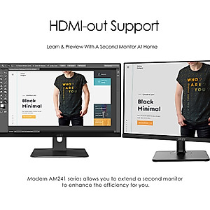 MSI Modern AM271P AIO Desktop, 27" FHD IPS-Grade LED, Intel Core i7-1165G7, 16GB Memory, 512GB SSD, WiFi 6, BT 5.1, White, Windows 10 Home (11M-055US)