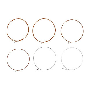 Guitar Strings set for Beginner Learner Practice(set of 6) with 3 in 1 guitar string cutter orange