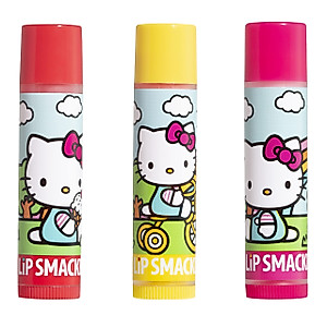 Lip Smacker Hello Kitty Holiday 3 pcs Flavored Lip Balm Tin For Girls Gift