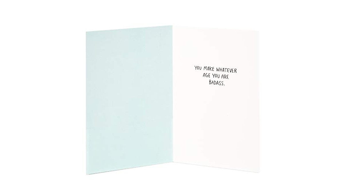 Funny Hallmark Shoebox Birthday Card for Badass Old Ladies