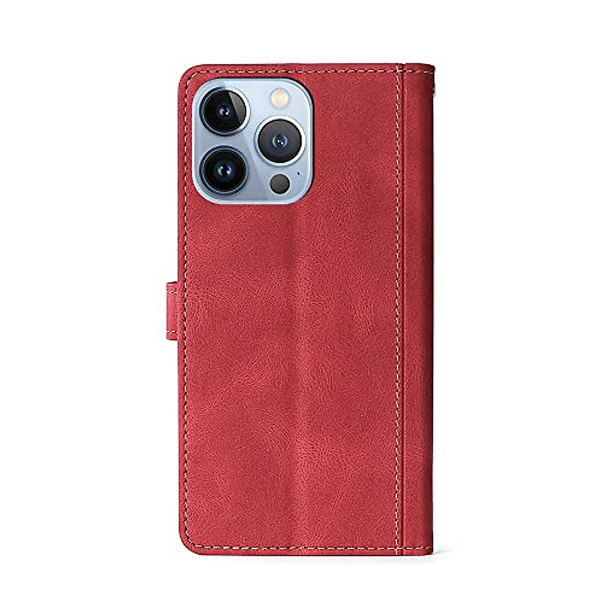 CYR-Guard Wallet Folio Case for Samsung Galaxy S9 Plus, Premium PU Leather Slim Fit Cover for Galaxy S9 Plus, Easy Carry, Red