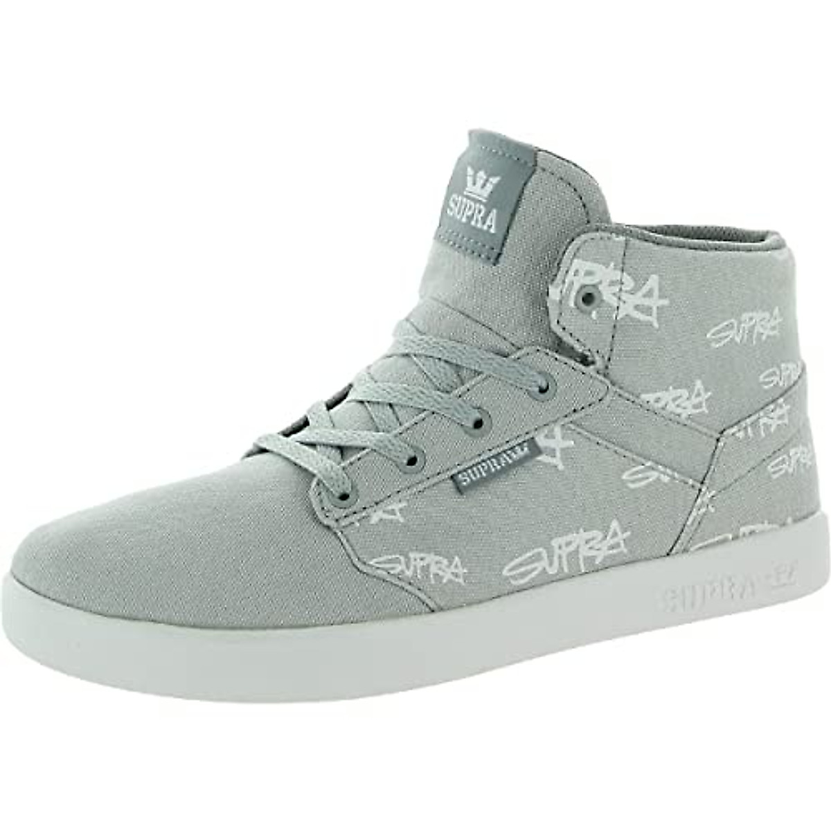 Supra Kids Yorek HIGH Grey Print/White-M 58048-944-M Size 4