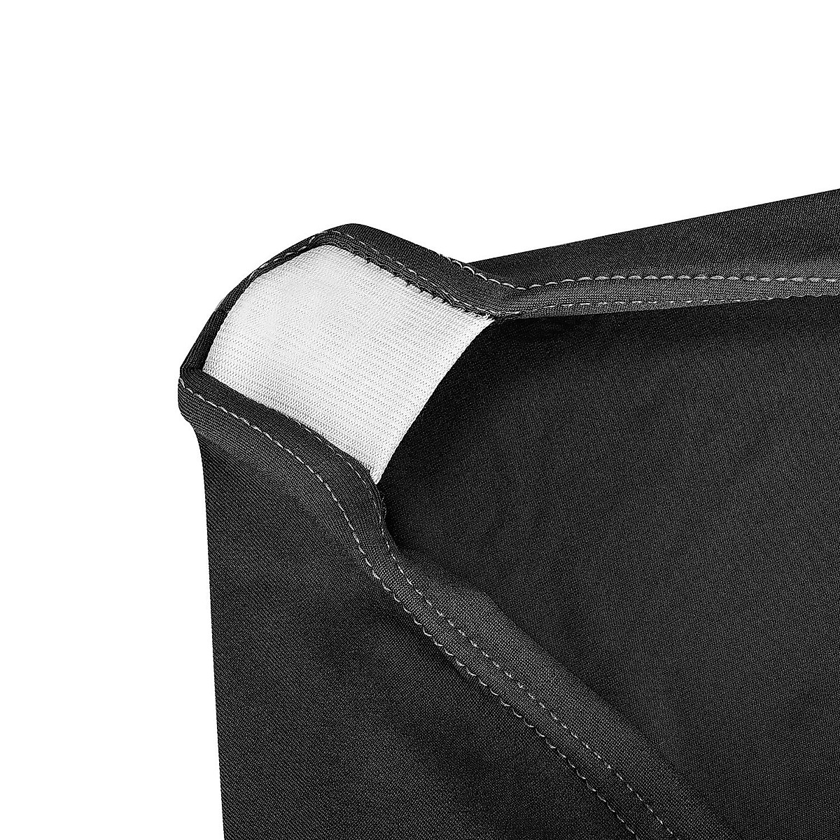 Peomeise 4FT Spandex Table Cover Rectangular Stretch Spandex Tablecloth (Black,4FT)