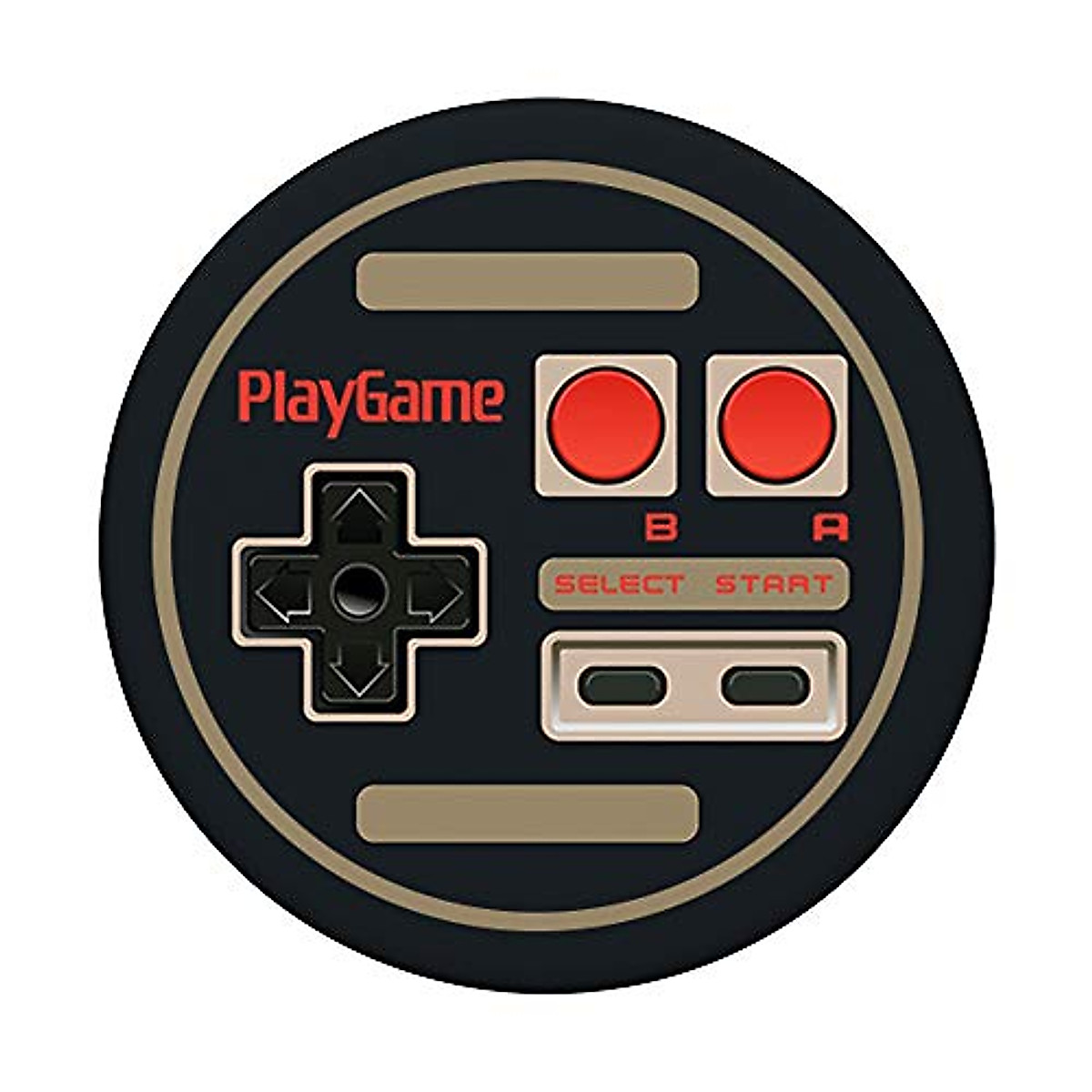 Retro Game Controller Classic Gamer Video Game Button Gaming PopSockets PopGrip: Swappable Grip for Phones & Tablets