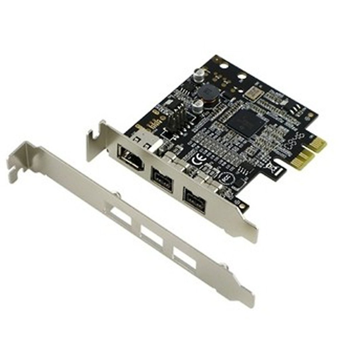 Syba Low Profile PCI-Express Firewire Card with Two 1394b Ports and One 1394a Port (2B1A), TI Chipset, Extra Regular Bracket SD-PEX30009