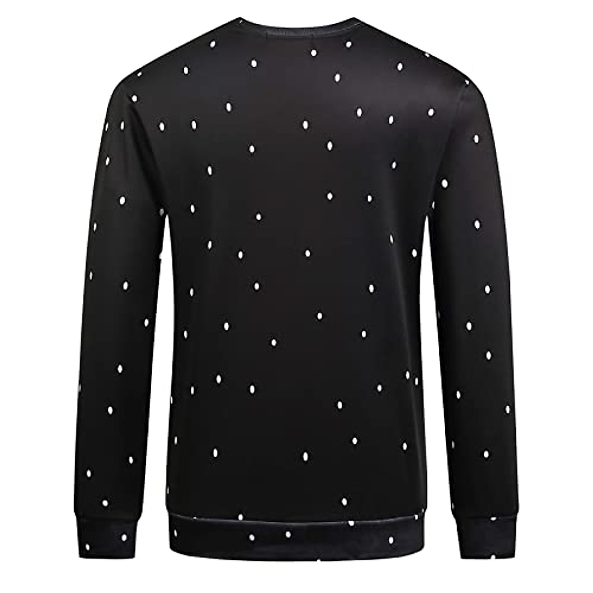 Christmas Sweatshirts For Men Crewneck Long Sleeve Funny Top Holiday Pullover 3D Printed Graphic Sweatshirts