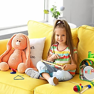 Stoie's Kids Musical Instruments Set 19 pcs for Toddler Ages 3-5 - Baby Wooden Percussion Musical Toys for Little Boys & Girls 9-12 Years Old- with Xylophone and Maracas - to Play in First Mini Band