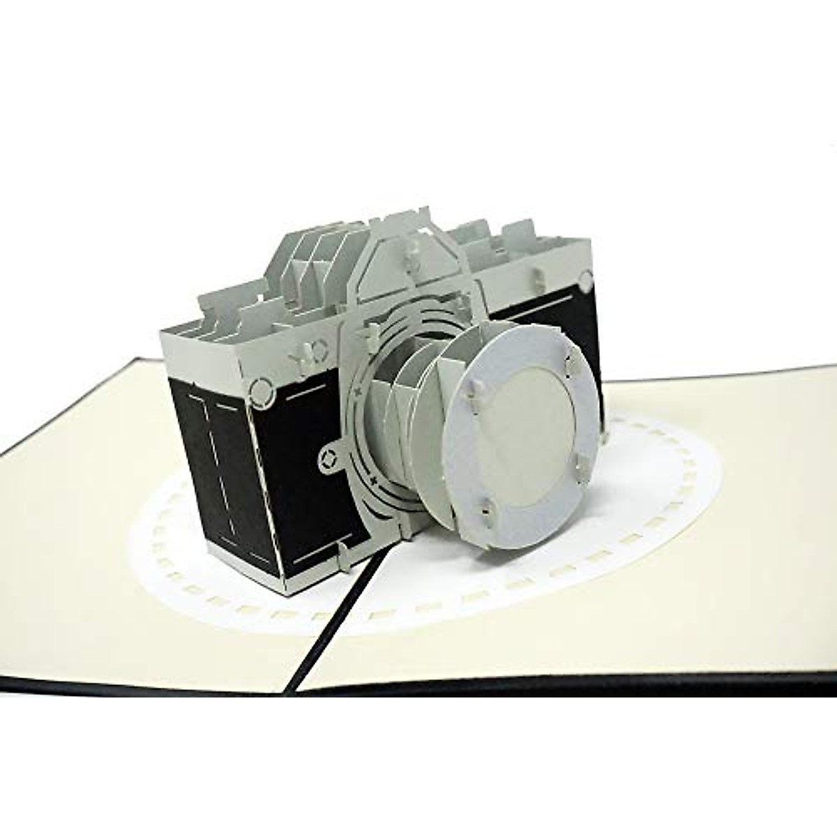 Camera - WOW 3D Pop Up Greeting Card for All Occasions - Birthday, Congratulations, Good Luck, Anniversary, Get Well, Love, Good Bye …