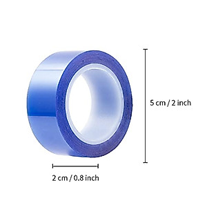 PYD Life 6 Rolls Sublimation Blanks 0.8 Inch x 52 Ft Heat Resistant Tape, Blue Heat Tape, Thermal Tape Up to 250℃(480℉) for Sublimation Tumblers Mugs Sublimation Print Heat Press