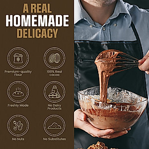 Reisman's Bakery Chocolate Babka Cake, Fresh Dessert, Nut-Free and Dairy-Free Chocolate Cake, OU Kosher-Certified Babka Bread, 1 lb, Pack of 1