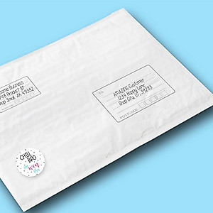 Funny Chill Bro, She Won This Thank You Customer Appreciation Sticker Labels for Small Businesses, 60 1.5" Circle Stickers by AmandaCreation, Great for Envelopes, Postcards, Direct Mail, & More!