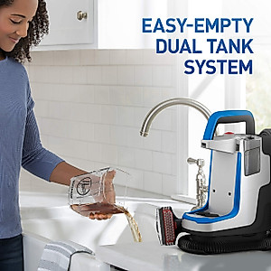 Hoover PowerDash GO Pet+ Portable Spot Cleaner, Lightweight Carpet and Upholstery Machine, Stain Remover for Pets, Stairs and Home, FH13010PC, Blue