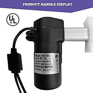 Kroshine Power Recliner Motor Replacement with Cord Model ML8-206A Linear Actuator for Sofa Lift Chair Couch Massage Seat Bed, Aluminum