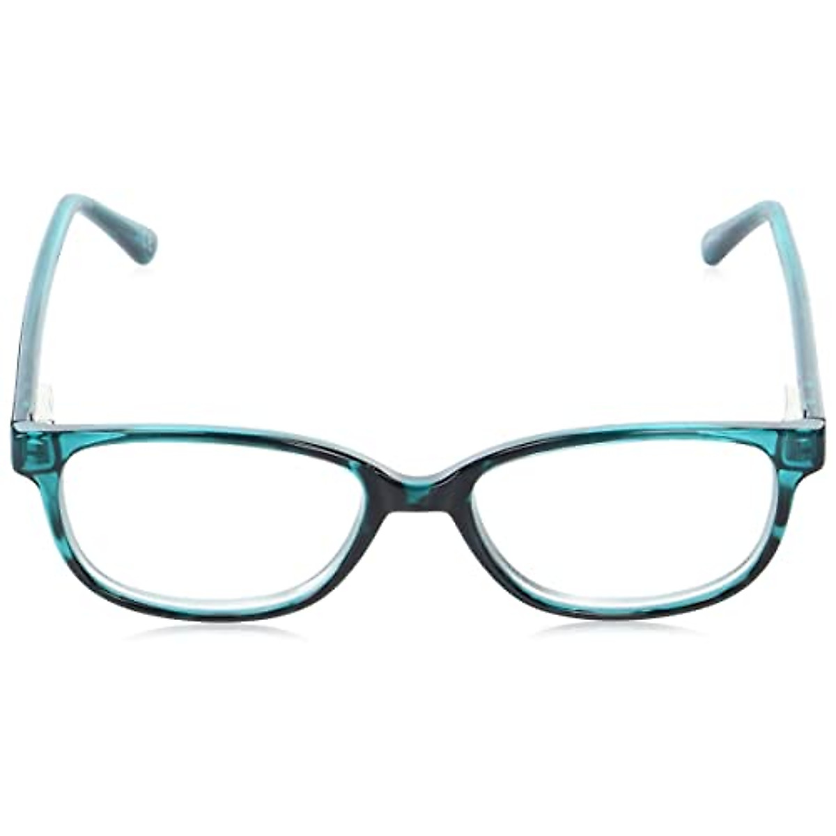Sofia Vergara x Foster Grant Women's Alicia Reading Glasses Rectangular, Crystal Teal, 50 mm + 2.5