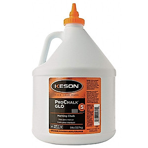 Keson 105GO - Marking Chalk Refill Orange 5 Lb Pack of 2