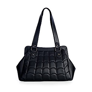 Lost Queen Women's Spider Bite Web Handbag Gothic Webbed Purse