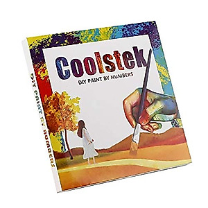 Coolstek Paint by Numbers Kits for Kids Adults Beginner, DIY Acrylic Oil Painting On Canvas,16 x 20 inch Flowers and Dogs-Without Framed