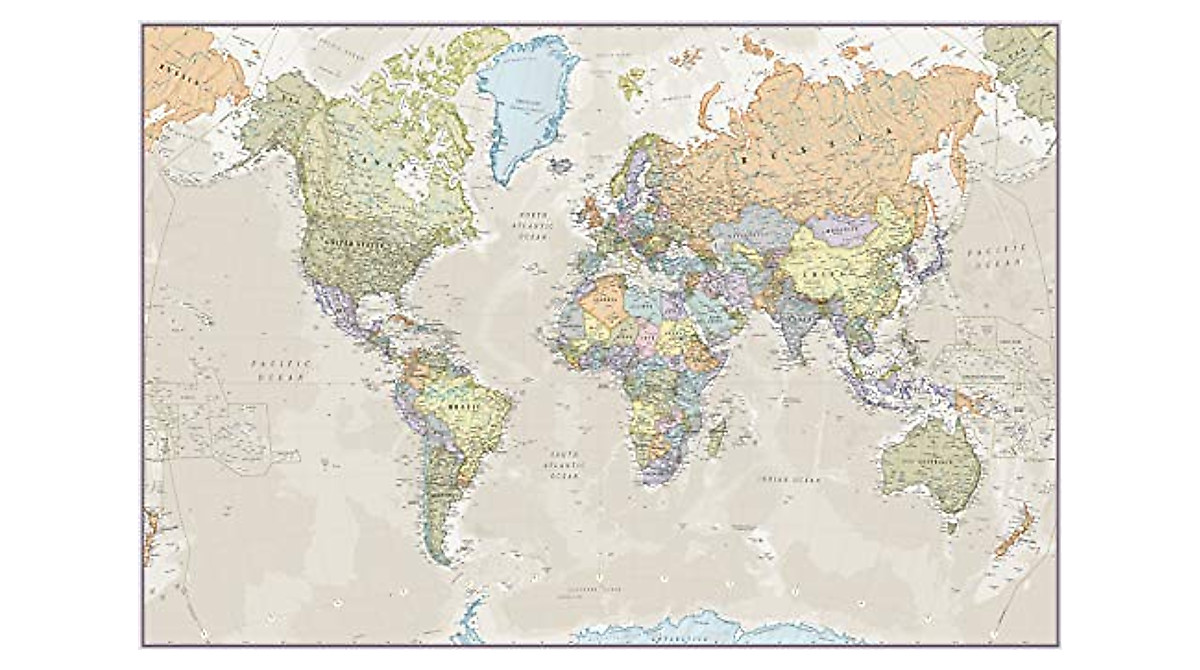Giant World Map Mural - Stunning Wall Art for Any Room