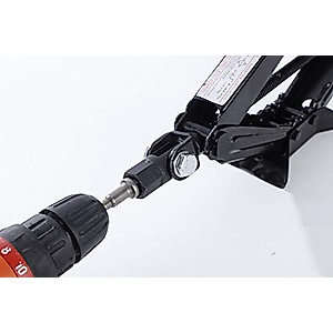 Dr.Roc Scissor Jack Adapter for 1/2 Inch Drive Impact Wrench or 13/16 Inch Lug Wrench or Power Drills, Scissor Jack Drill Adapter for Impact Drills Socket Automotive Jack RV Trailer Leveling Jack