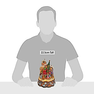 Enesco Jim Shore Dr. Seuss The Grinch Carved by Heart Lit Figurine, 8.86 Inch, Multicolor, Green