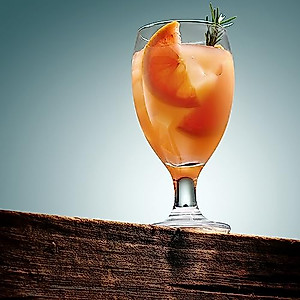 Glaver's Set of 4, 20 Oz. Iced Tea Glasses, High-Quality Turkish Glass Cups, For Juice, Cocktails, Smoothies. Everyday Classic Dinner Drinking Set.