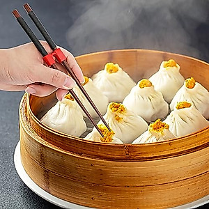 TIESOME 16Pcs Reusable Chopstick Helpers, Training Chopstick Hinges Connector Practice Chopsticks for Adults, Kids, Beginner, Trainers or Learner