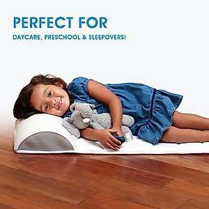 My First - Toddler Nap Mat, Memory Foam Sleeping Mat with a Removable Pillow, Portable and Compact, 41 x 21 x 1 inch, Pink, Pack of 1
