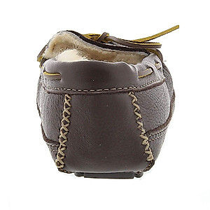 Minnetonka Mens Sheepskin Moose Slipper Choco Size 13